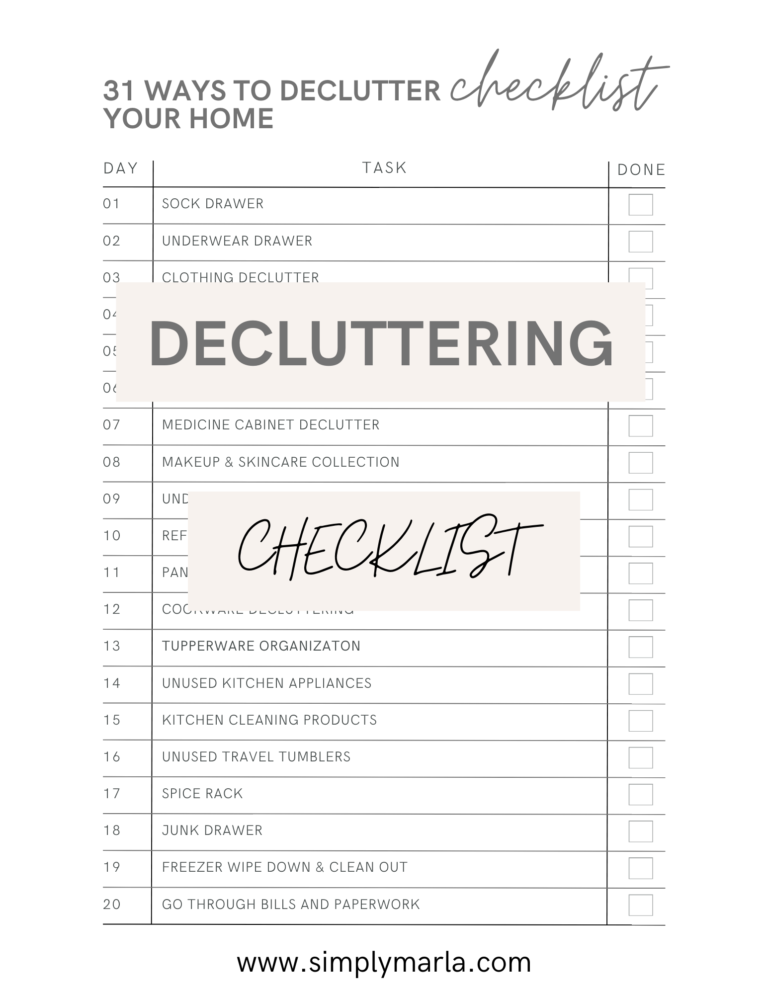 31 Easy Ways to Declutter Your Home and Elevate Your Life - Simplymarla