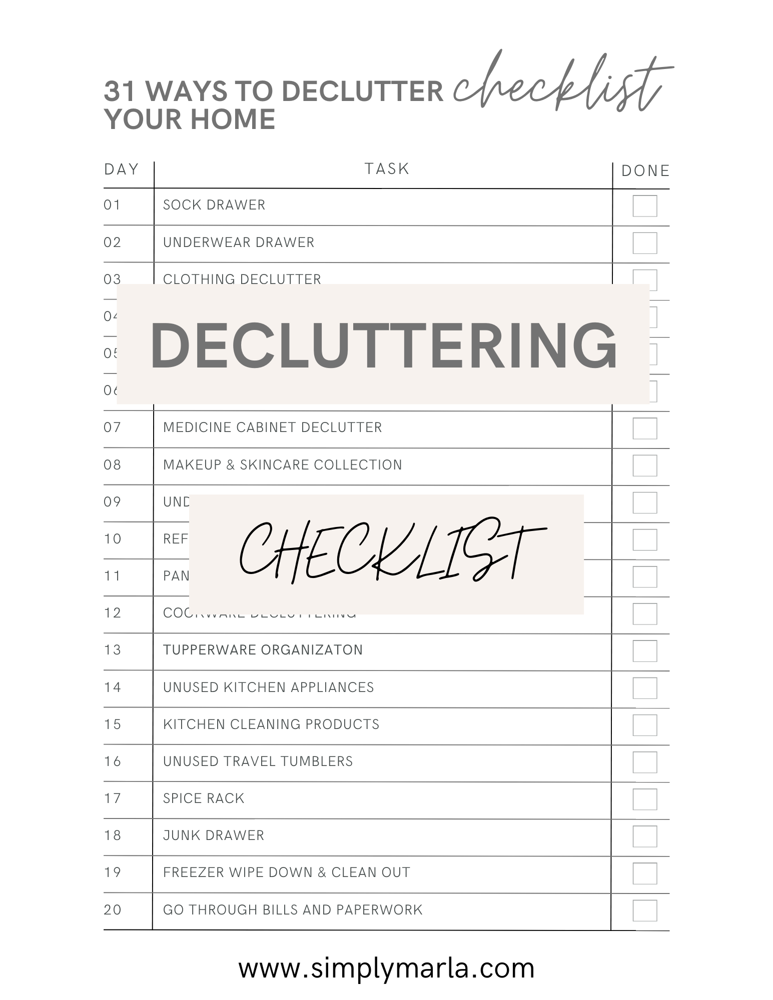 31 Easy Ways To Declutter Your Home And Elevate Your Life Simplymarla
