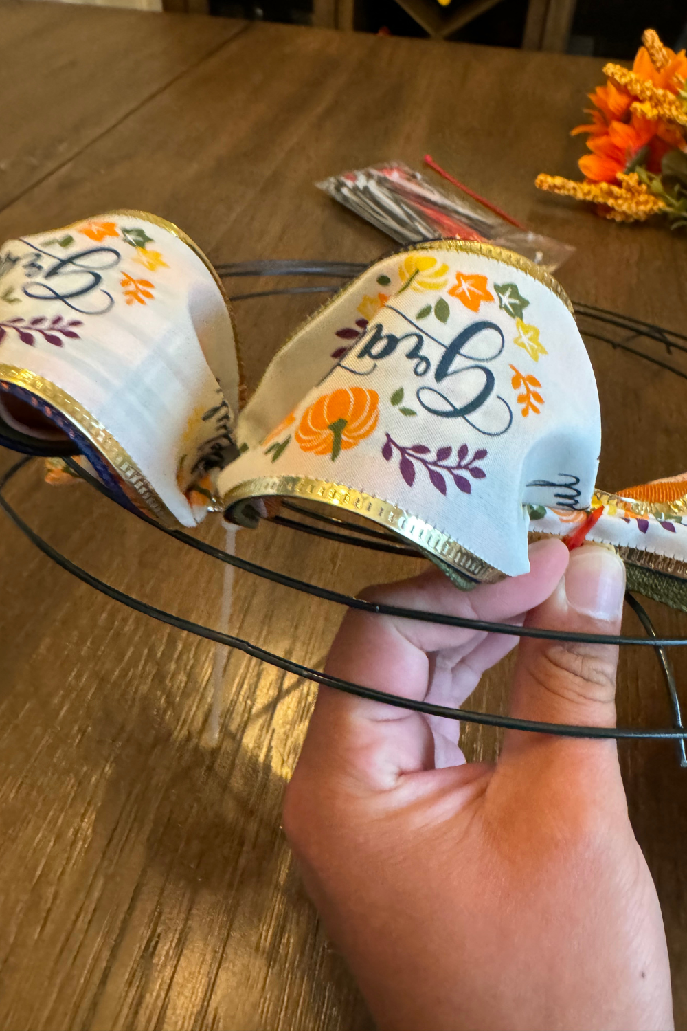 Easy and Affordable DIY Fall Wreath From Dollar Tree - Simplymarla