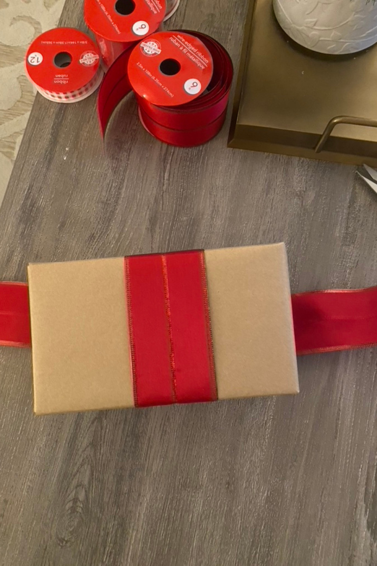 How To Tie Ribbon Around A Gift Like A Pro - Simplymarla