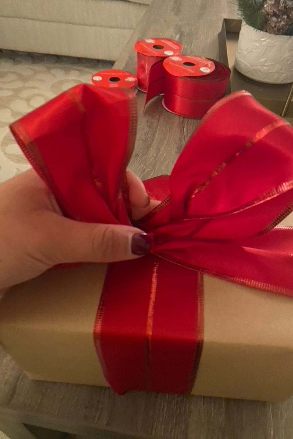 How To Tie Ribbon Around A Gift Like A Pro - Simplymarla